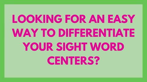 Spring Sight Word Reading Games Centers Activities Kindergarten 1st Grade