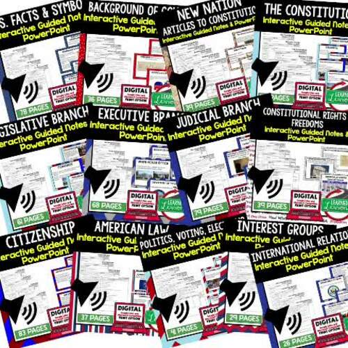 Judicial Branch Guided Notes PowerPoint Google Print, Video Flipped ...