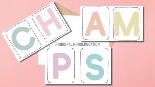 CHAMPS Classroom Management Posters by PrincipalThingEducation | TPT