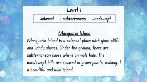 One Small Island : Fluency Week 1 by Designed by Connie | TPT