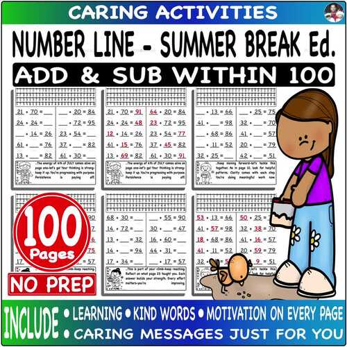 Adding and subtracting within 100 on a number line Boost Solve Play ...