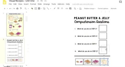 Life Skills Visual Recipes - Reading - Special Education Cooking ...