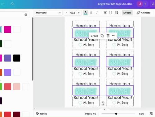 Easy Back to School Gift for Students | Teacher Gift Tag | Student Gift