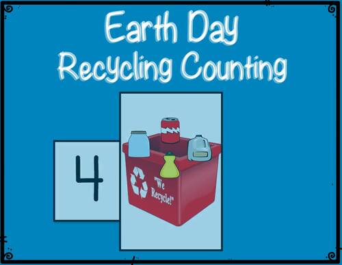 Earth Day Recycling Counting Games by The Teaching Scene by Maureen