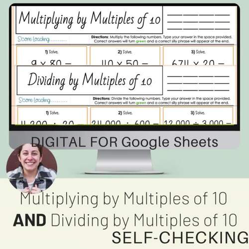 Multiplying/Dividing by Multiples of 10:Silly Phrase Self-Checking Fall ...