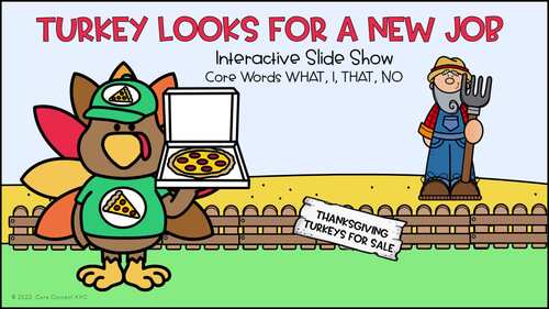 Turkey Looks For a New Job | Interactive PowerPoint Slide Show | TPT