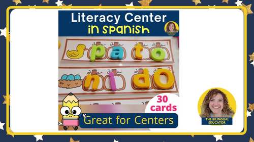 Centro de Silabas Syllables in Spanish Literacy Center | TPT