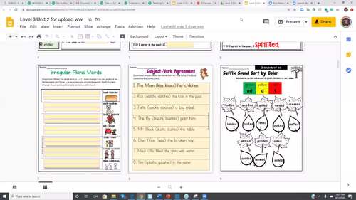 Distance Learning Google Third Grade Phonics Level 3 Unit 2 (Adding ...