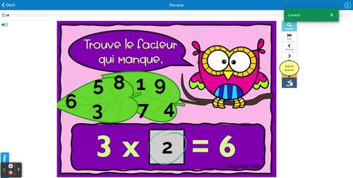 BOOM Cards Multiplication Facts x3 (en français) by Mme Bock | TPT