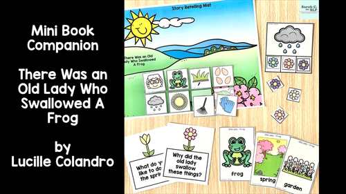 Mini Book Companion for There Was an Old Lady Who Swallowed A Frog