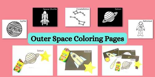 Giant Bundle of Educational Coloring Pages Animals Music Outer Space ...