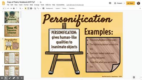 Poetry Unit: Digital Interactive Notebook (Reading/Writing Workshop Based)
