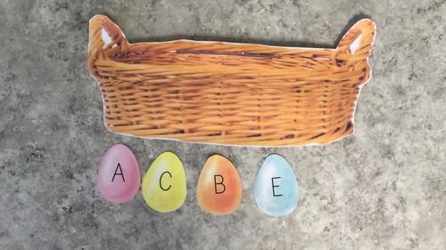 Easter Basket Alphabet Egg Matching - Montessori Activity - PreK ...
