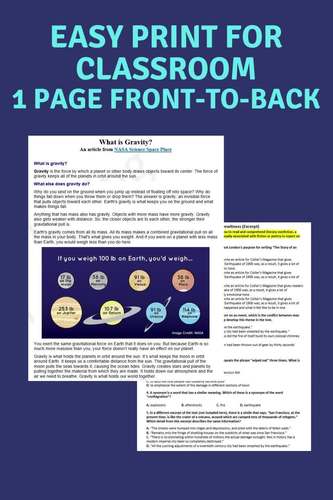5th Grade Reading Passages & ELA Practice Tests | Informational Text ...
