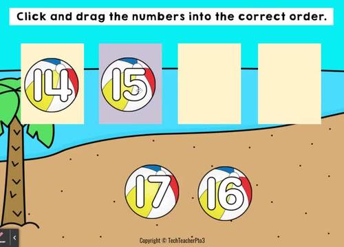 Sequencing Teen Numbers BOOM LEARNING CARDS Activity by Tech Teacher Pto3