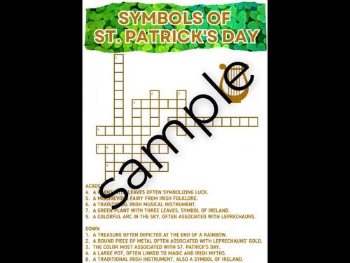 St. Patrick’s Day Puzzles Bundle Symbols Culture Food Drinks Myths ...