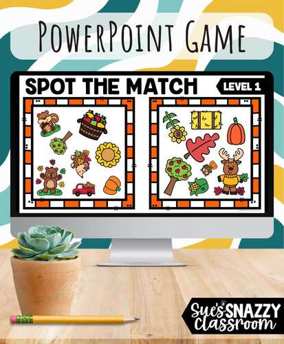 No-Prep Fall Morning Meeting & Brain Break Activity | Autumn Spot the ...