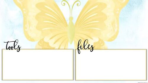 Butterfly Theme Decor {Digital Add-On} by Teacher's Clubhouse | TPT