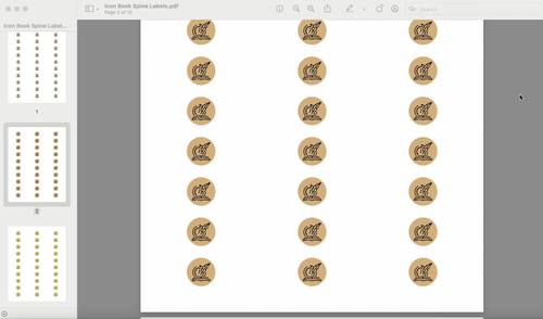 Genre Icon Book Spine Labels by Arieanna Gonzales | TPT