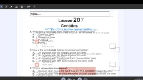 Life Science Reading Comprehension Passages and Questions Easel ...