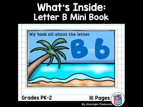 Alphabet Letter of the Week: The Letter B Mini Book by Starlight Treasures