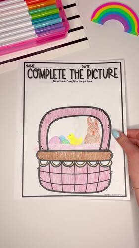 Doodle Challenges COMPLETE THE PICTURE | No Prep Printables | TPT