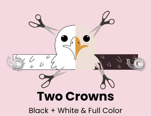 Eagle Crown / Party Hat / Mask / Costume / Animal / Headband ** Two ...