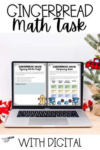 Gingerbread House Math Project Day Christmas Activities December 4th ...