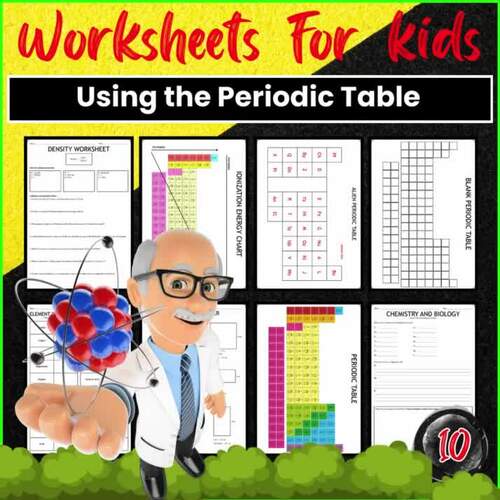 Using the Periodic Table Worksheet & Graphic Organizer by Lib Anatomy ...