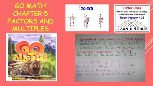 4th Grade Go Math Chapter 5: Factors and Multiples Lessons (Update)