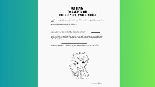 K-12 Author Study Curriculum | Project-Based Literature Activities