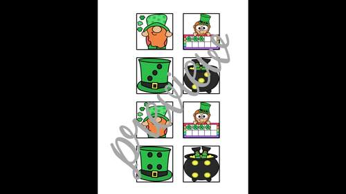 St. Patrick's Day Subitizing Number Sense Kindergarten & First Grade ...