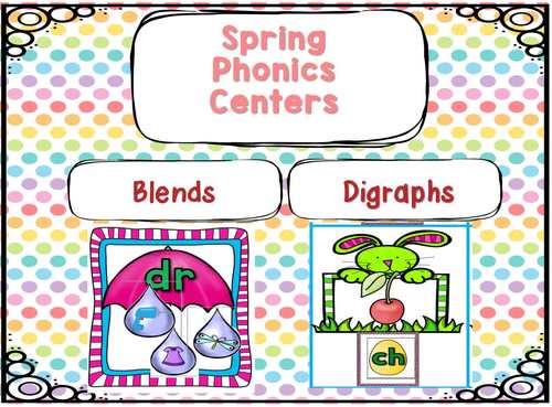 Spring Phonics | Centers and Worksheets by Pint Size Learners | TPT
