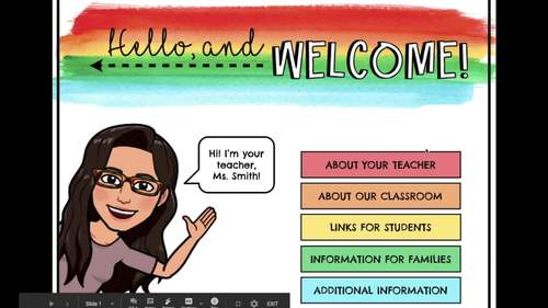 SIX Editable Teacher Welcome Presentations — Distance Learning Digital ...
