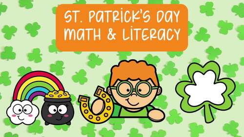 St. Patrick's Day Worksheets Packets PreK Kindergarten First No Prep St ...