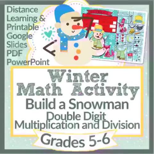 Dollar Deal Winter Math Digital Resource Multiplication Division 5th ...