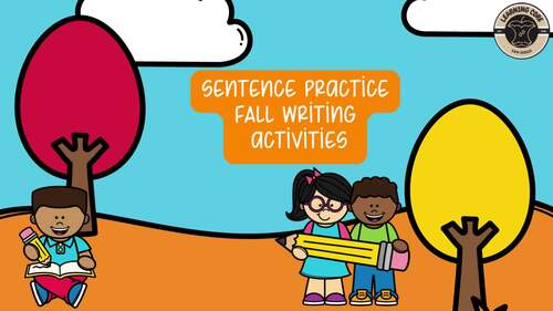 Fall Writing Sentence Practice Morning Work PreK Kindergarten First TK UTK