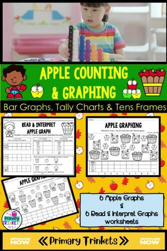 Graphing Worksheets: Apples by Primary Trinkets | TPT