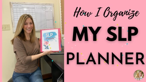 Speech Therapy Planner Organization || How to organize your SLP PLANNER