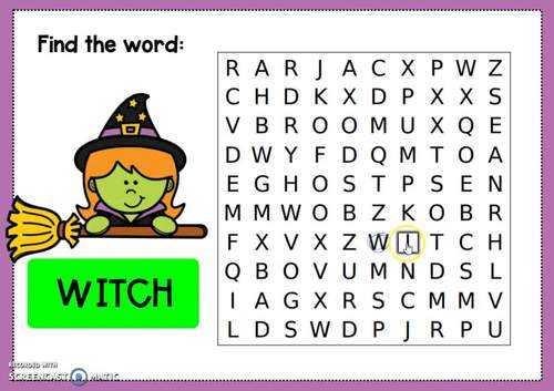 Word Search Halloween Cards™ Distance Learning by Creating 4 ESL
