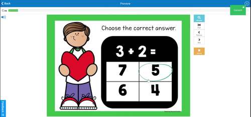 Valentine's Day Boom Cards™ Addition Facts Set 2 by Teaching Second Grade