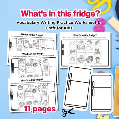 English Vocabulary Worksheet and Craft for Kids , Writing Practice ...