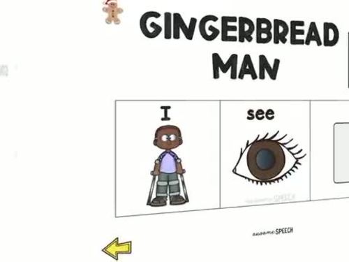 Winter Speech Therapy: Book Companion "How to Catch a Gingerbread Man"
