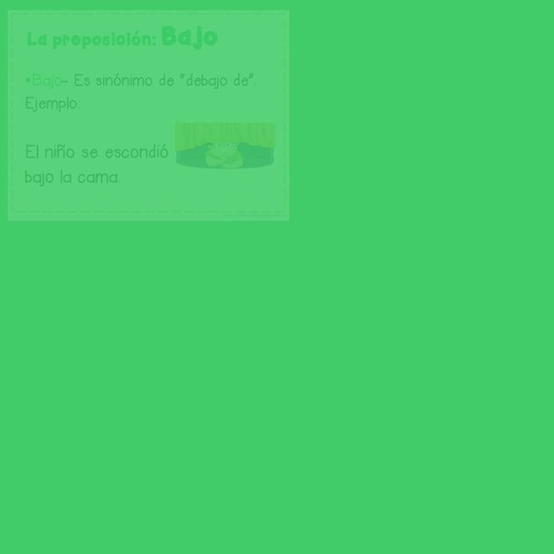 Preposiciones- Presentacion Porwer Point by Bilingual Teaching Made Easy