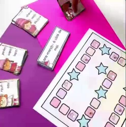 French Reading Game - Valentine's Day - Jeu de lecture (SoR) - French ...