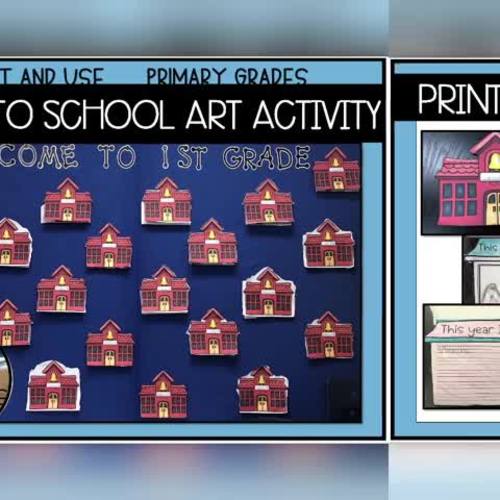 Back to School Craft and Flip Book For A Bulletin Board Display | TPT