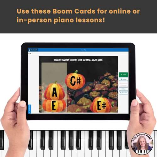 Pumpkin Major Chords and Inversions BOOM™ Cards - Root, 1st and 2nd ...