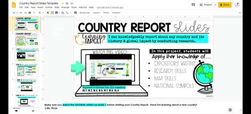 Digital Country Reports by forkin4th | TPT