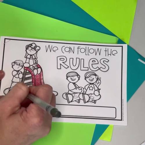 Back to School Activities | Following the Rules Booklet | Simple Readers