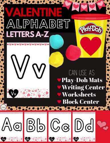 Valentine's Math Worksheets| Number 1-20 Worksheets| Heart Alphabet ...